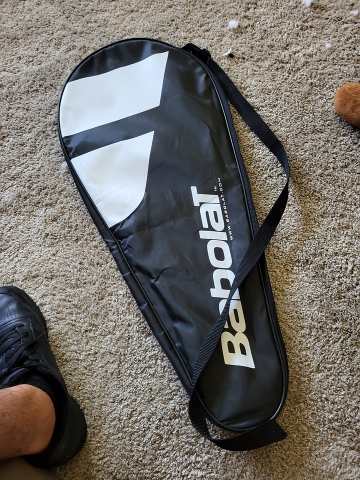 Babolat Black White Tennis Racquet Racket Cover Carry Bag Case Strap | eBay