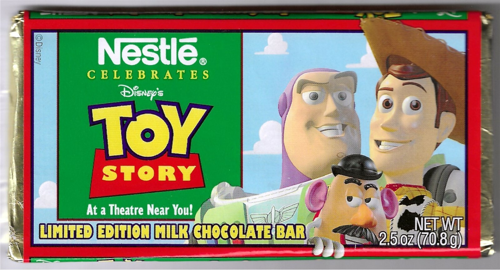 Toy Story - Ltd. Edit. Nestle Chocolate Bar - Wrapper - 1995 | eBay