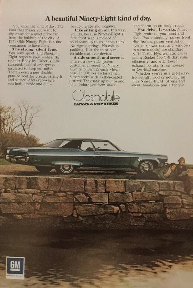 C7 Magazine ads 1966 Buick & Pontiac, 1970 Cadillac, & 1971 Chevy ...