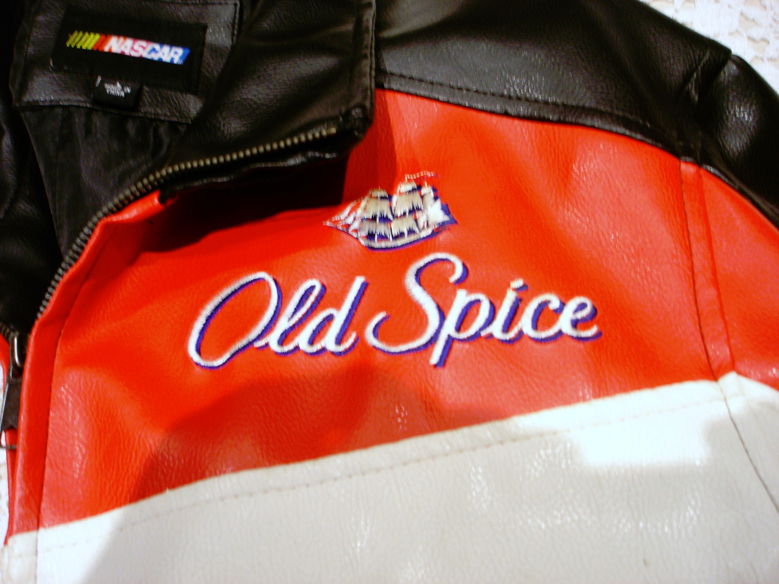 Vintage Leather Tony Stewart #14 Old Spice Racing Jacket / Coat - L | eBay