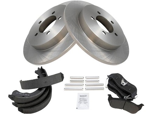 For 2006-2010 Ford Explorer Brake Pad Rotor and Parking Brake Kit Rear ...