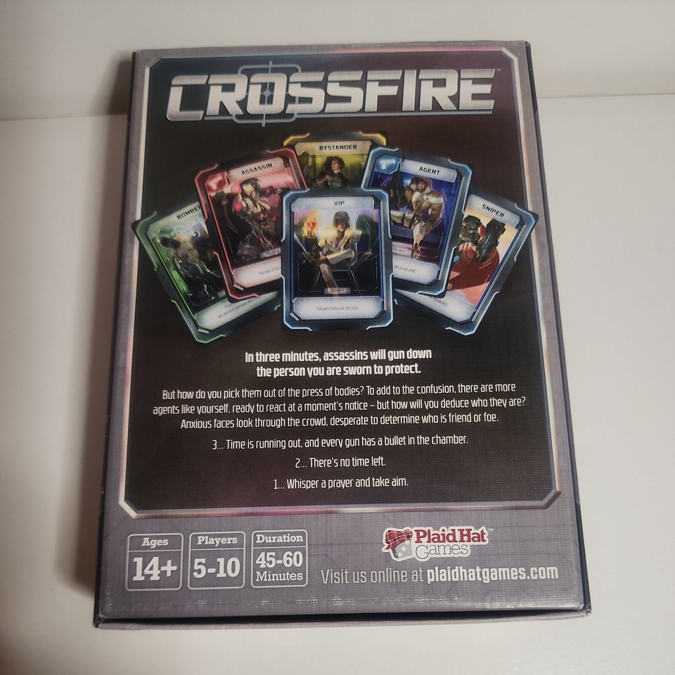Crossfire Board Game By Plaid Hat Games - 100% Complete Spector Ops ...