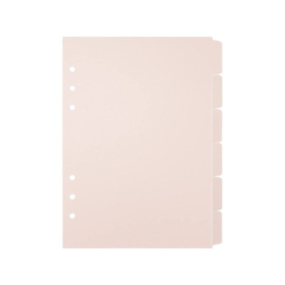 6 PCS A5 Index Page Tabs 6 PCS Binder Index Dividers Binder Divider ...