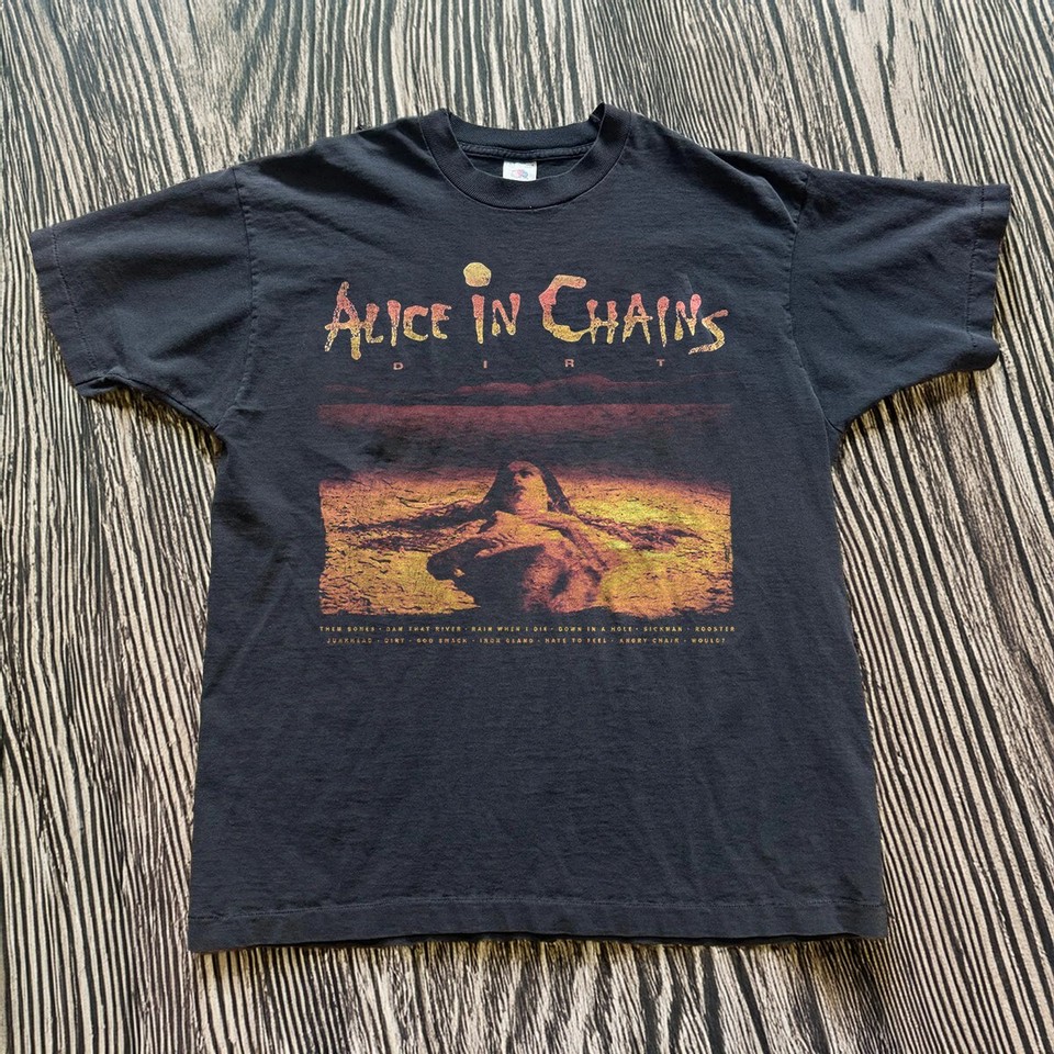 NEW! Alice in Chains Dirt 90s Heavy Metal 1992 Unisex Black T-shirt ...