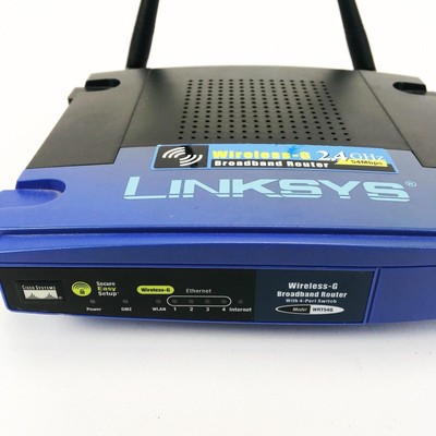 Linksys WRT54G 2.4 GHZ 54 Mbps 4-Port Wireless G Router 600281414321 | eBay