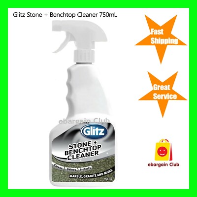 Glitz Stone & Benchtop Cleaner 750mL -Granite Marble Reconstituted ...