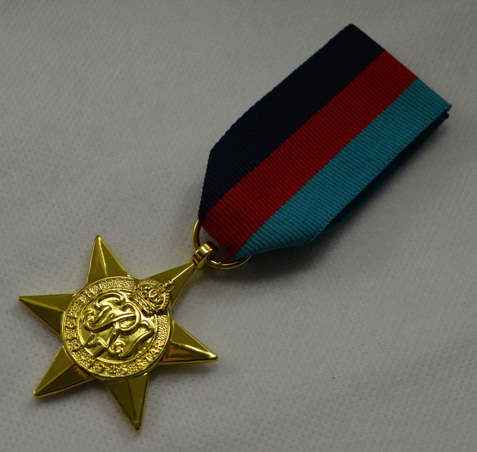24ct Gold World War 2 Replica Service/Campaign Medal 1939-1945 STAR WW2 ...