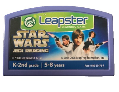 Star Wars Jedi Reading Leap Frog Leapster K-Second Grade Age 5-8 Cart ...