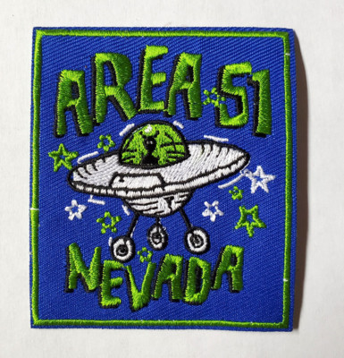 Area 51 Nevada Blue/Green Embroidered 3" Tall Patch-USA Mailed | eBay