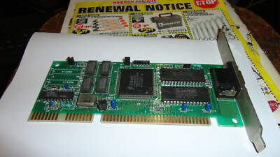 Trident TVGA 9000b 512 kbyte RAM 8-16 bit isa video card | eBay