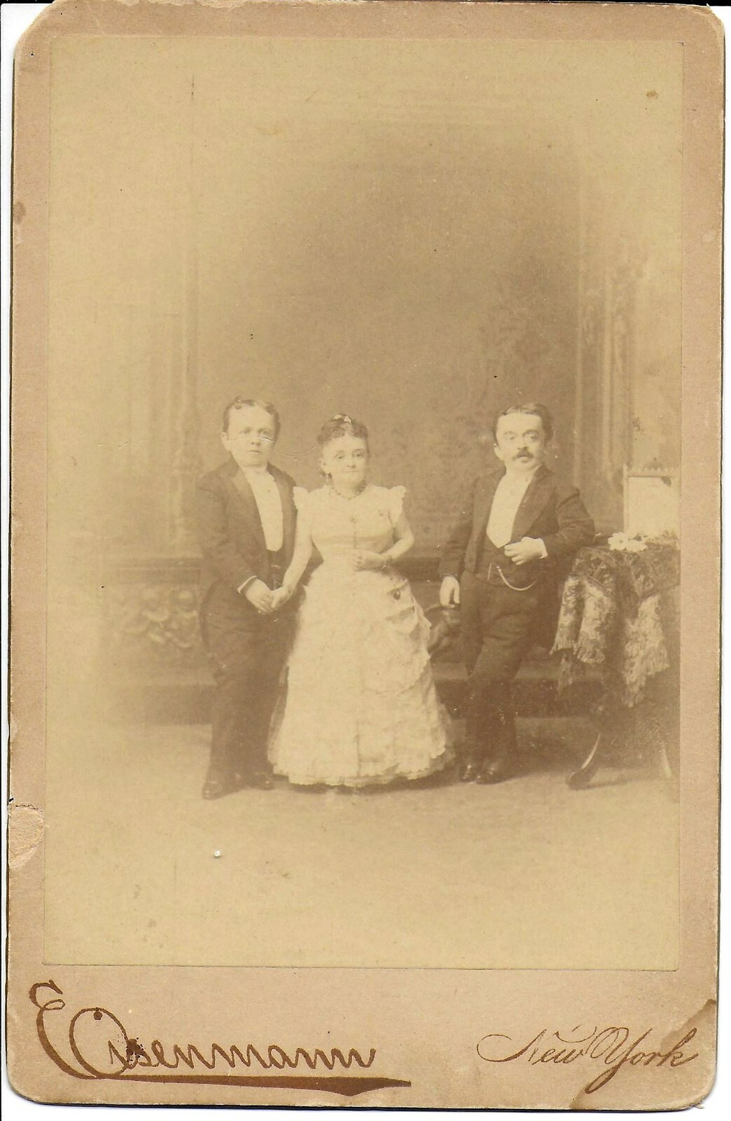 Eisenmann Cabinet Photo Midget Wedding of Count Primo Magri & Lavinia ...