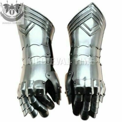 Medieval gauntlets armor metal gloves pair set for costume medieval ...