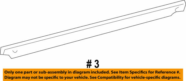 75720-60080 Toyota Moulding assy, front door belt, lh 7572060080, New ...