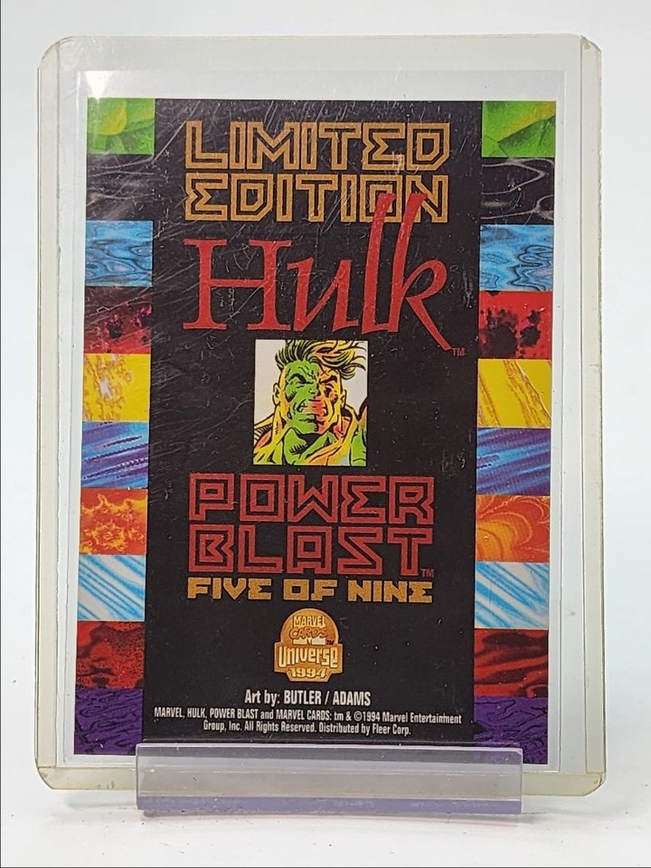 HULK 1994 MARVEL UNIVERSE POWER BLAST LIMITED EDITION #5 Q1880 | eBay
