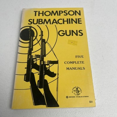 Thompson Submachine Guns Vintage Five Complete Manuals Book | eBay