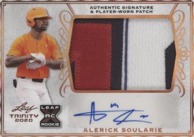 2020 Leaf Trinity - Patch Autograph Alerick Soularie #PA-AS3 (AU, MEM ...