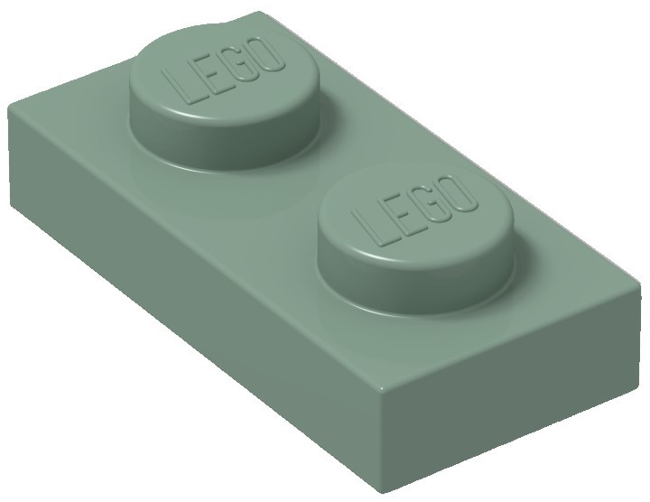 ☀️Lego 1x2 SAND GREEN Plate x100 Building Part Piece Bulk Lot Legos ...