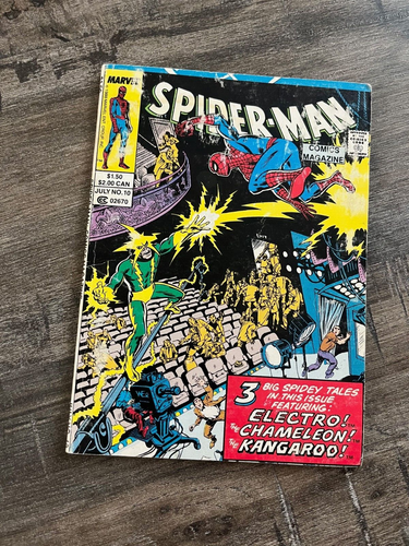 SPIDER-MAN COMICS MAGAZINE #10 JULY 1988 MARVEL DIGEST SERIES-G-VG-RARE ...