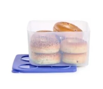 Tupperware Fresh N Cool XL Square Modular Fridge Container 22 Cups Blue ...