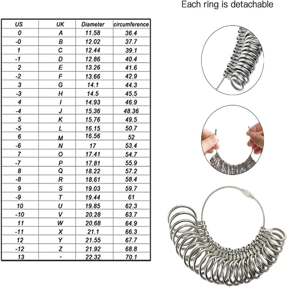 27Pcs Ring Measuring Tool Set' Rubber Hammer Jewelry Making Jewelers ...