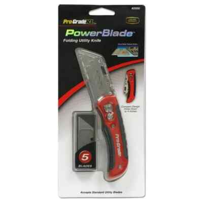 Pro-Grade XL Power Blade 2 in 1 Dual Blade Folding Utility Knife | eBay
