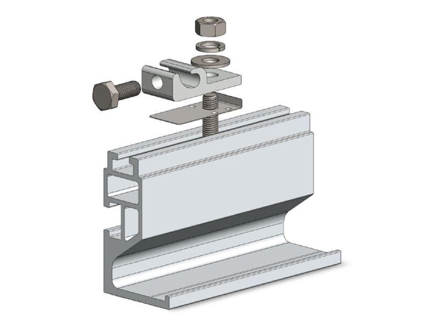 (1) QTY WILEY SOLAR RAIL GROUNDING LUG - WEEB-LUG-6.7 PN:30020110-FREE ...