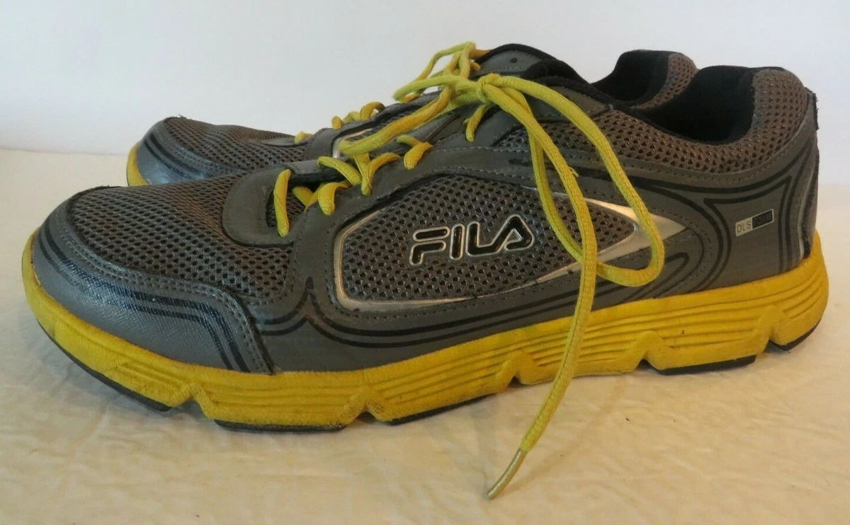 FILA Kids Preschool SYNERGY Running Shoes Black/Lemon