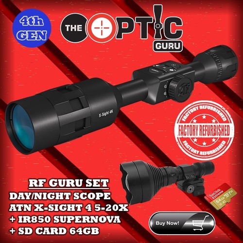 Buy RF KIT ATN X-Sight 4K Pro 5-20x Hunting Scope | IR850 illuminator ...
