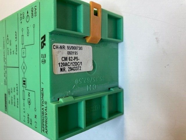 Phoenix Contact CM 62-PS-120AC/24DC/1 Power Supply 120VAC - 24VDC 1A (Lot of 2) | eBay