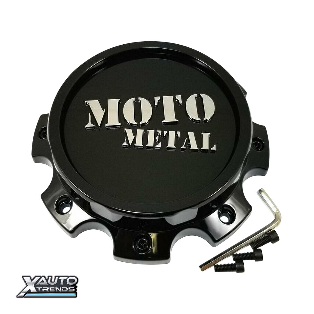 Moto Metal DUALLY FRONT Wheel Center Cap Gloss Black 1079L199FMOGB-H47 ...