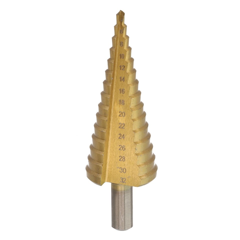 Perfect Holes Every Time with HSS Steel Step Cone Drill Bit Set - 4-12 ...