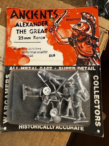 Ancients Minifigs: Alexander the Great 25mm Miniatures AG 13 Macedonian ...
