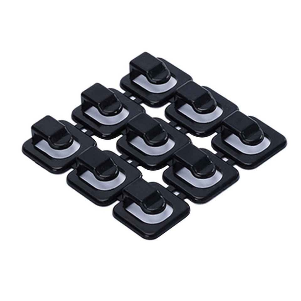 18 Pcs Network Cable Organizer Wire under Desk Electric Cord Adjustable ...