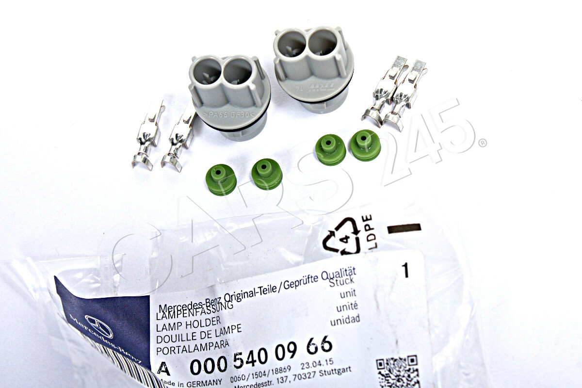 Genuine MERCEDES Side Marker Light Bulb Holders 2pcs 0005400966 | eBay