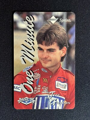 1995 Assets Phone Card Jeff Gordon NASCAR DuPont Racing One Minute | eBay