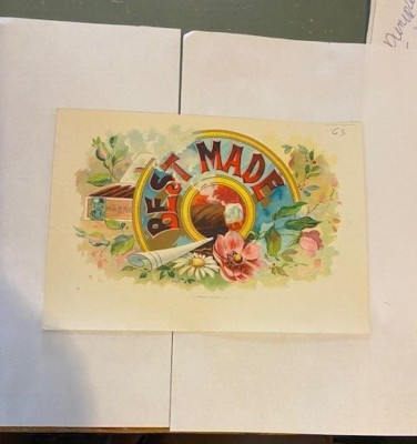 Antique Cigar Box Label Lithograph Proof | eBay