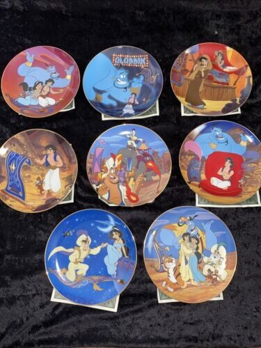 Disney's Aladdin Collector's Plates - Complete set of 8 - Bradford ...