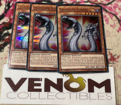 3x (M/NM) *ITALIAN* Diabound Kernel DUSA-EN026 Ultra Rare 1st Edition ...