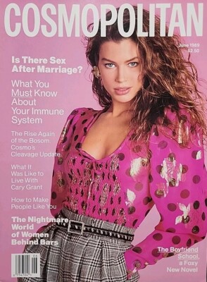 Cosmopolitan Cosmo Magazine June 1989 Carre Otis | eBay