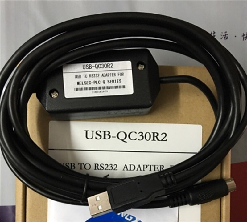 New Mitsubishi USB-QC30R2 Q Series RS232 Programming Cable kz | eBay