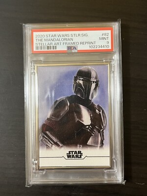 2020 Star Wars Stellar Signatures Mandalorian Stellar Art Framed /100 ...