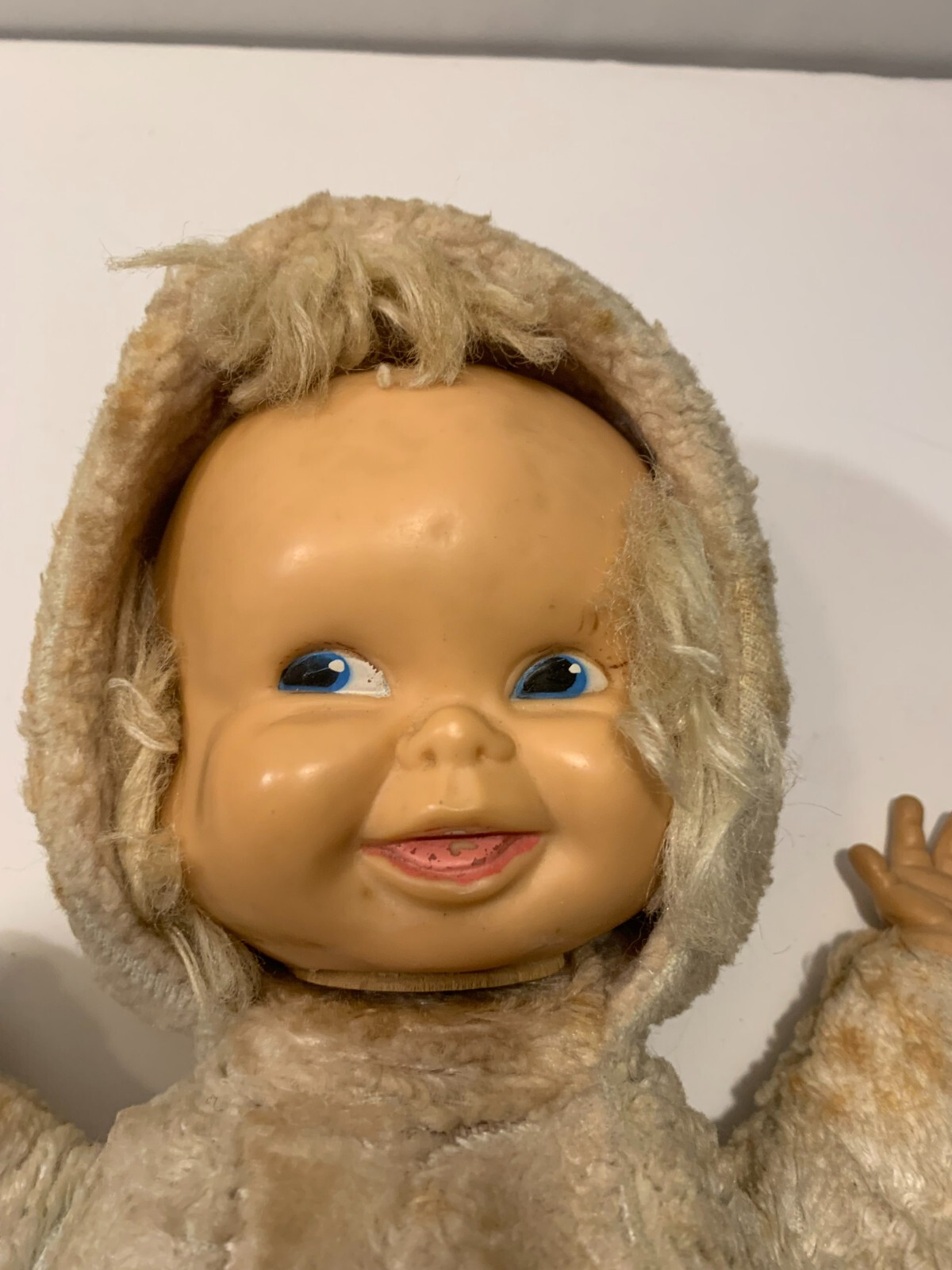 Antique Composition Trudy Three Face Doll Elsie Gilbert 14" Girl With ...