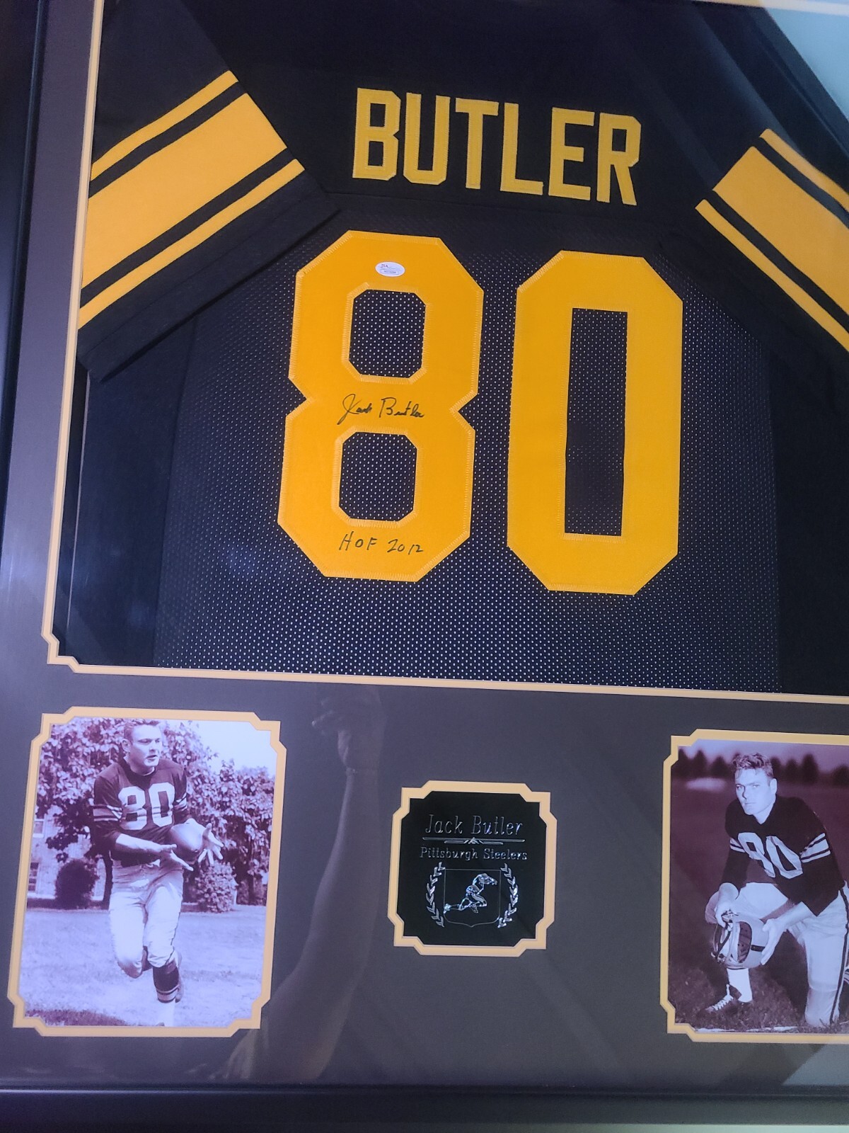 JACK BUTLER AUTOGRAPHED PITTSBURGH STEELERS JERSEY JSA HOF 2012 | eBay