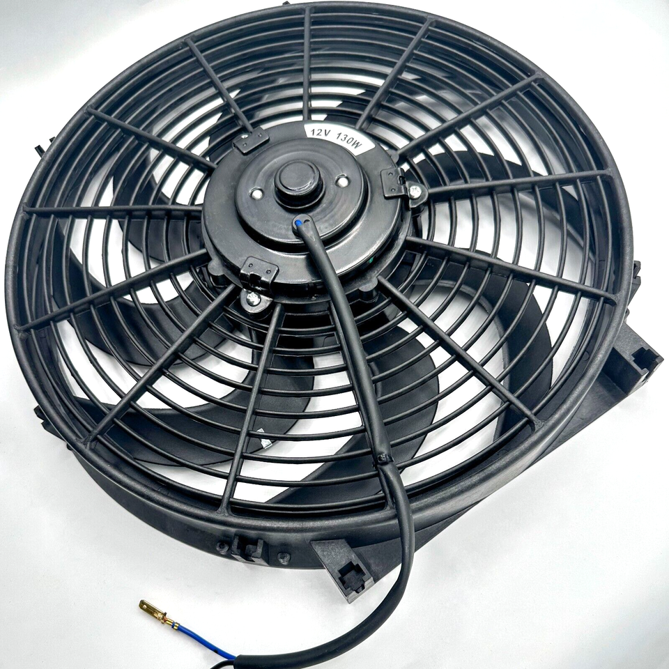 14 Inch 130W 12V Electric Automotive Engine Radiator Cooling Fan Kit ...
