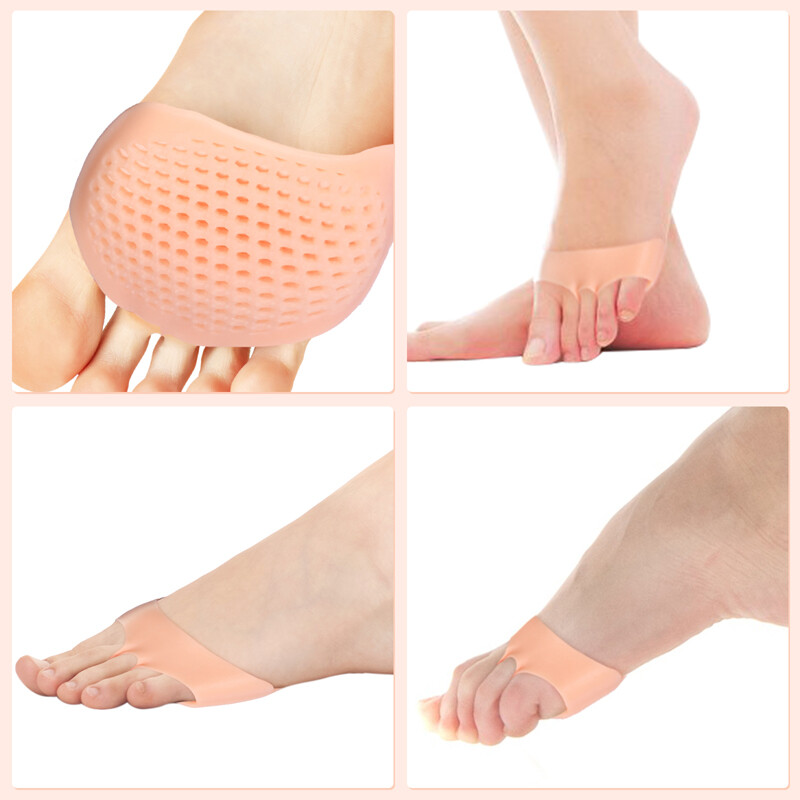 Silicone Ball of Foot Gel Pads Forefoot Metatarsal Stress Pain Relief ...