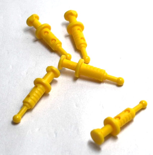 Lego - Minifigure Utensil - Lot of 5 - Yellow, Needle / Syringe, Doctor ...