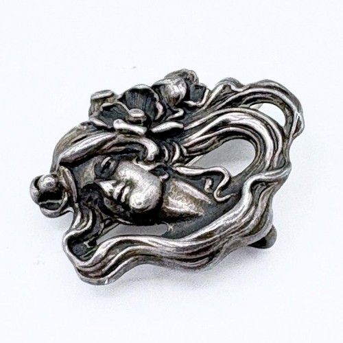 Antique Art Nouveau William Kerr Sterling Silver Watch Pin/Pendant ...