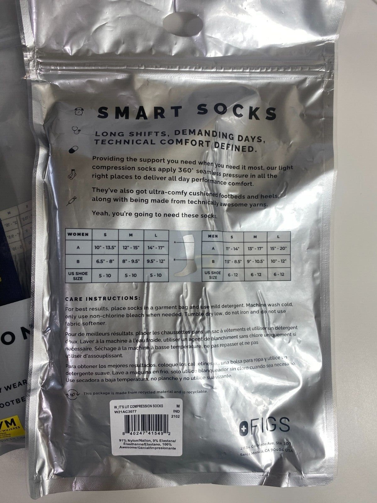 FIGS Compression Socks Size Medium LOT OF 2 BRAND NEW Women 5-10 Men 6 ...