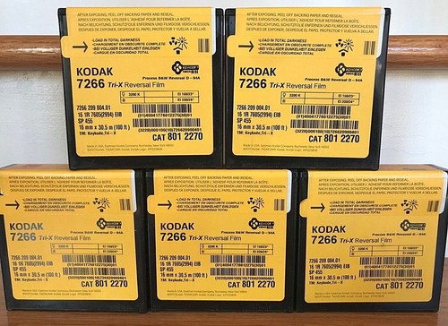 Kodak TRI-X 7266 16mm 100ft B&W Reversal Movie Film - NEW Fresh from ...
