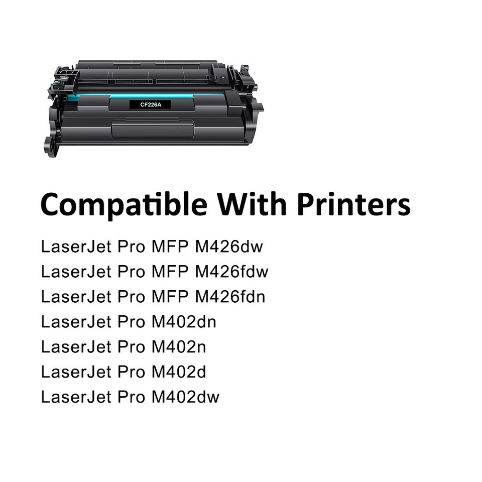 5x CF226A Ink Toner Compatible With HP 26A LaserJet Pro M402dn M426fdw ...